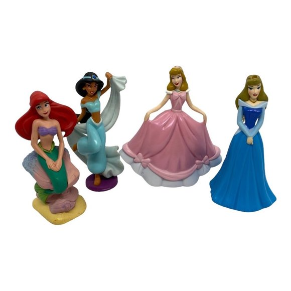 Disney | Toys | Disney Princesses 4 Pvc Figurines Ariel Aurora ...